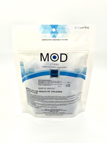 Mod Clean® - Powder Disinfectant Pods - 32 count | Clipper Depot