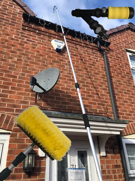 4M Gutter Cleaning Kit, Telescopic Gutter Pole, Cleaning Pole Tools ...