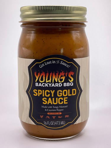 Spicy Gold Mustard Sauce | Youngs BBQ