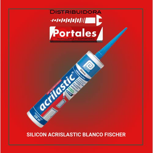 SILICON ACRISLASTIC BLANCO FISCHER | tornillosportales