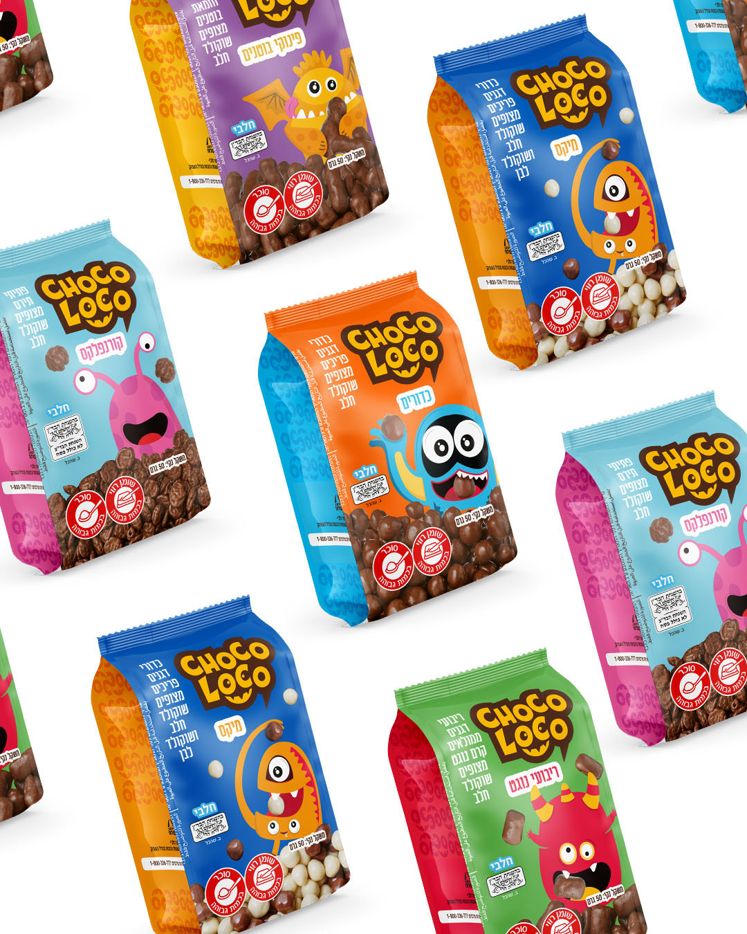 צ׳וקו לוקו - אריזות חטיפים