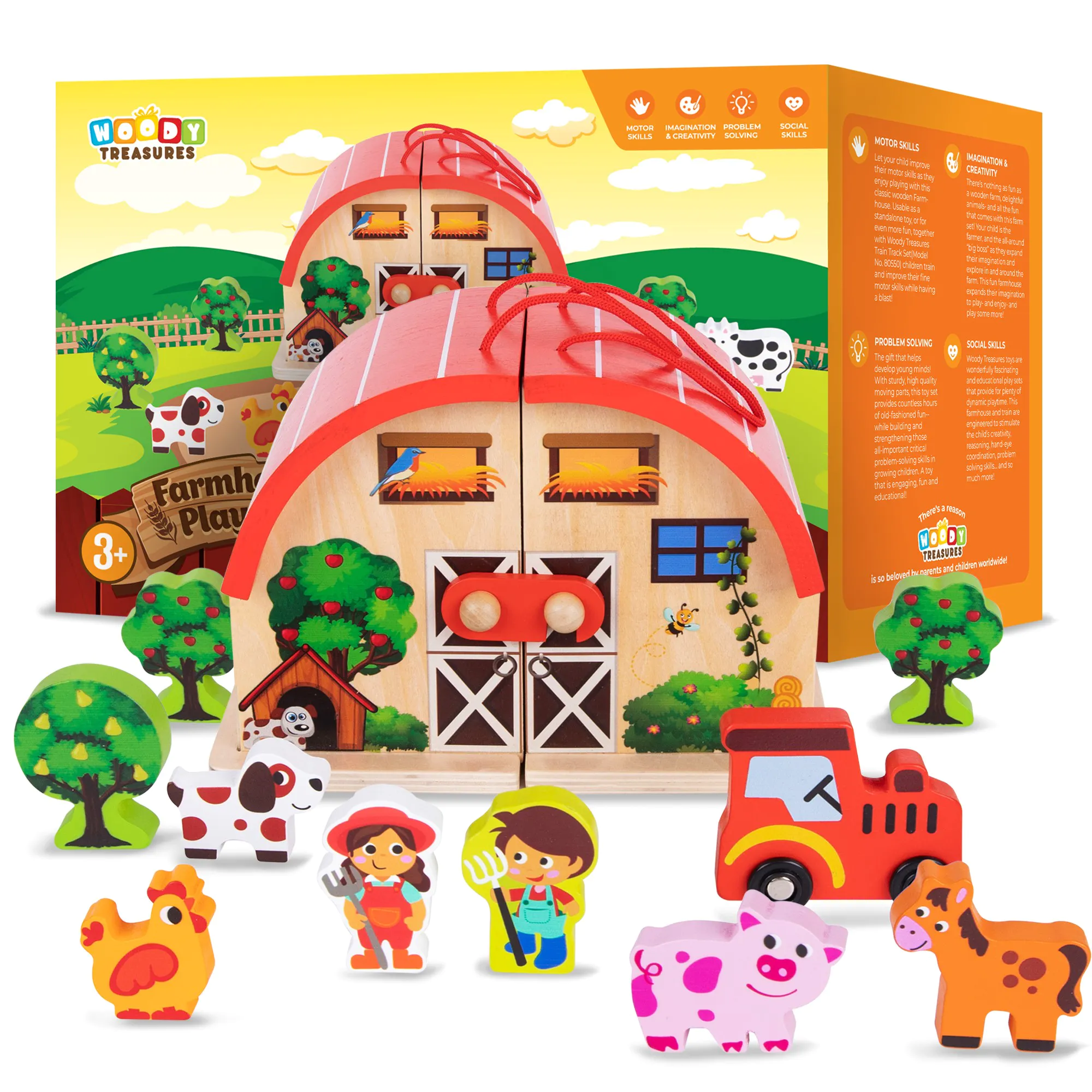 Wooden Farm House Play Set | Cutest Little Feet