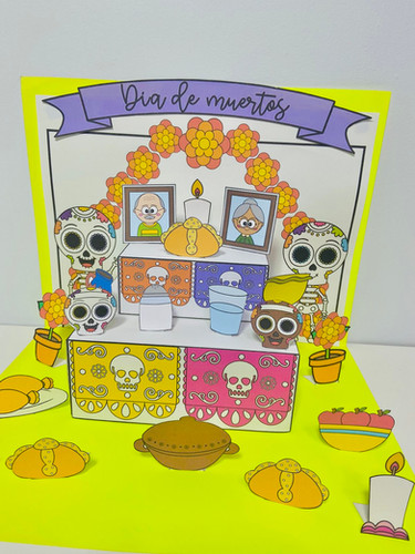 Altar del día de muertos armable | MD Rayitas