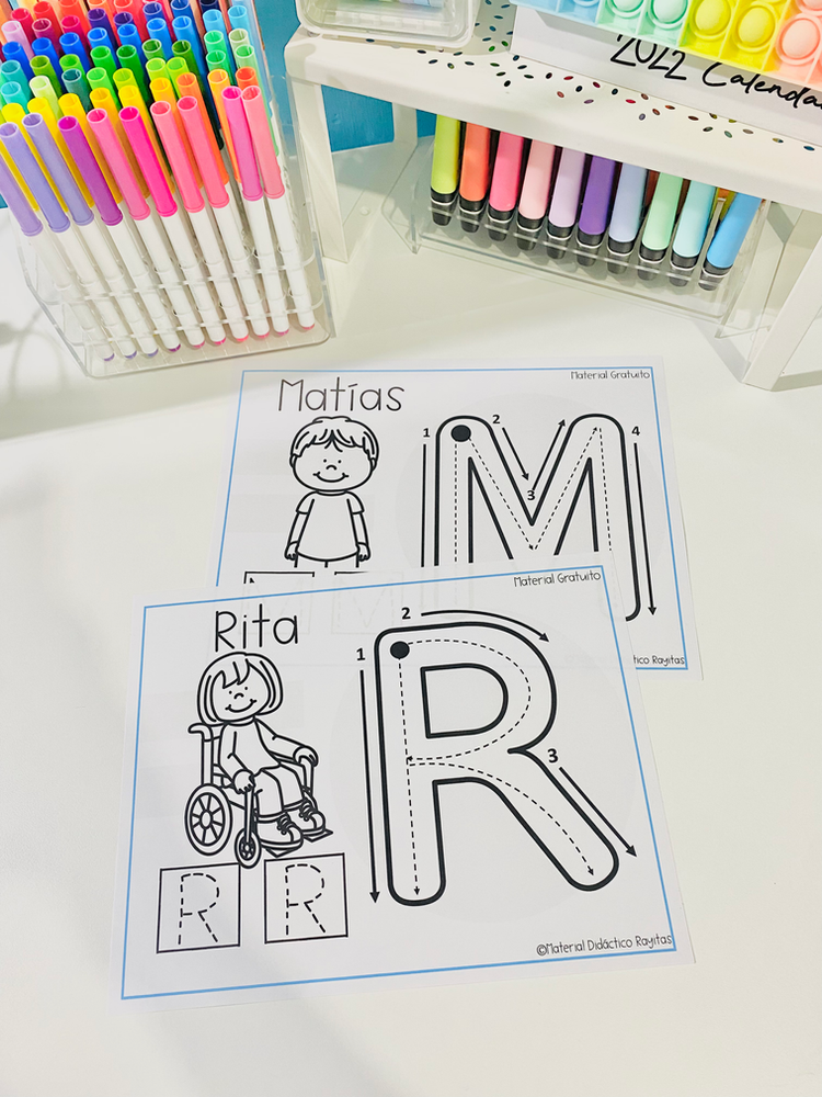 Trazo mi abc en mayuscula