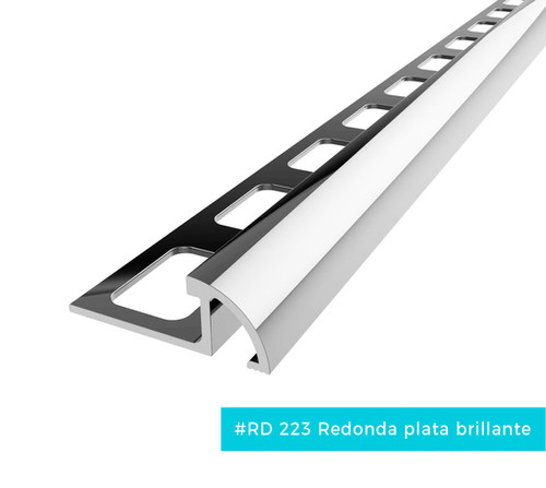 BOCEL DE ALUMINIO PLATA BRILLANTE 12 MM | Santani