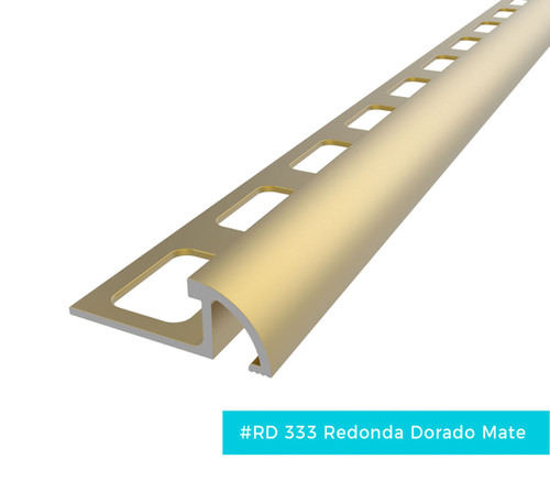 BOCEL ALUMINIO DORADO MATE RD333 10M | Santani