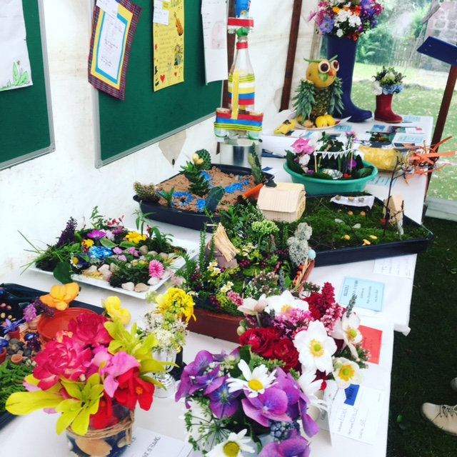 Things to do this summer holiday - children's entries for the flower show!