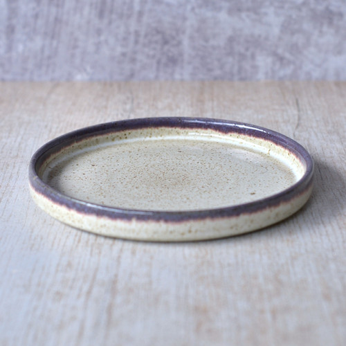 Plato Borde Alto Lava | Angelique Ceramics