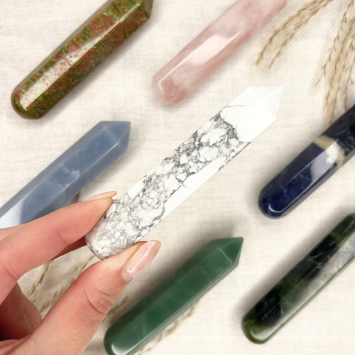 Large Howlite Wand | Lapid Art