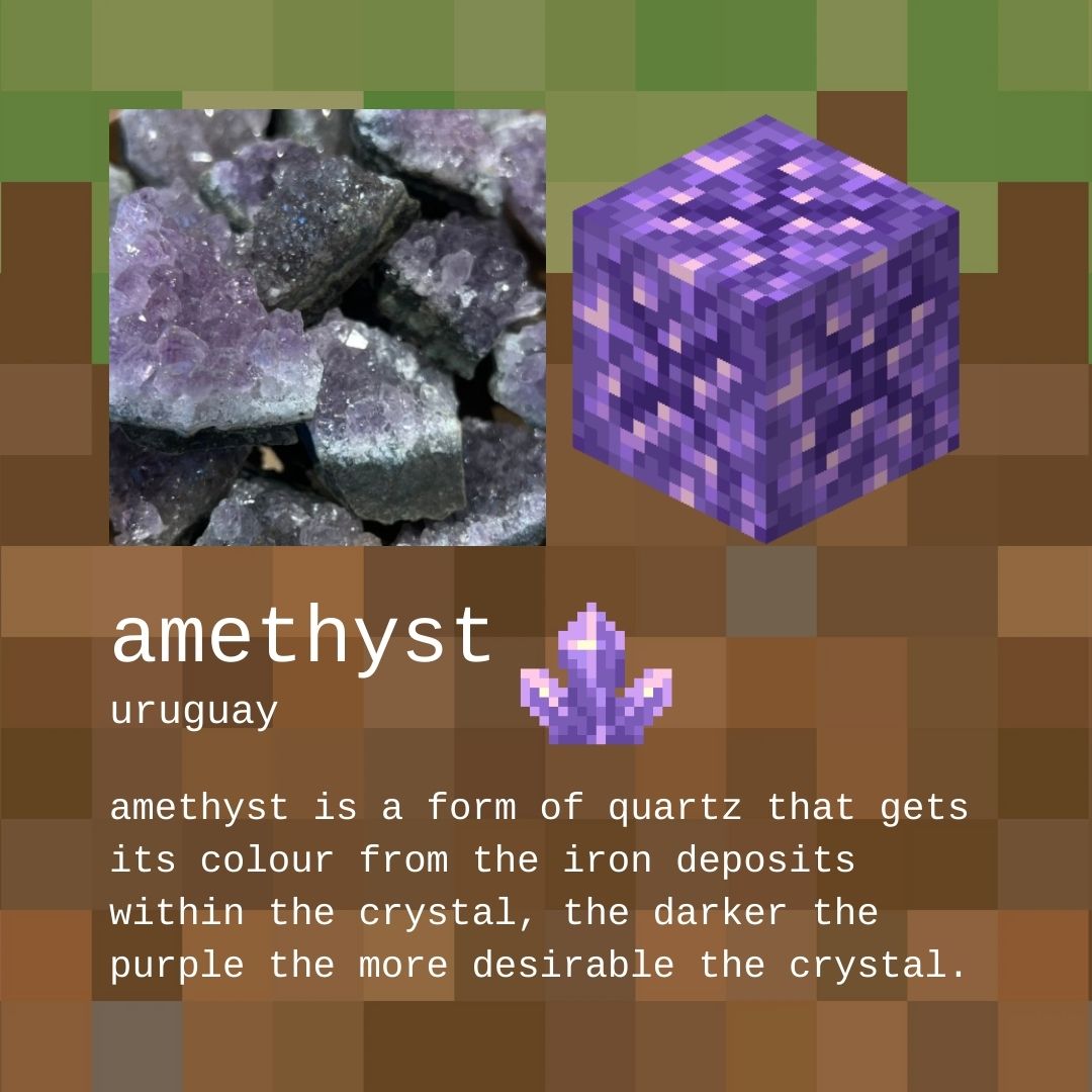 IDENTIFY YOUR MINECRAFT CRYSTALS