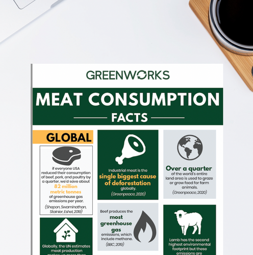 Meat Consumption Factsheet (Global) PNG | Greenworks