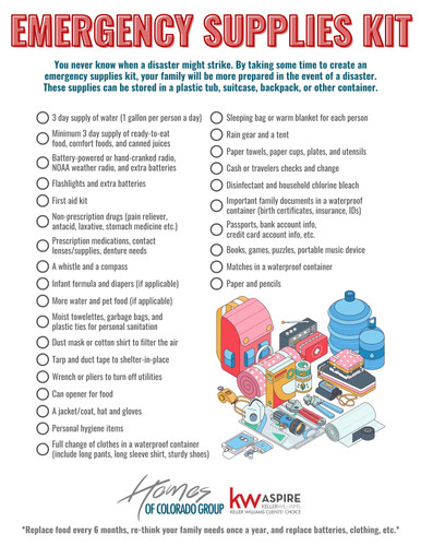 EMERGENCY SUPPLIES KIT | Homes of Expansion