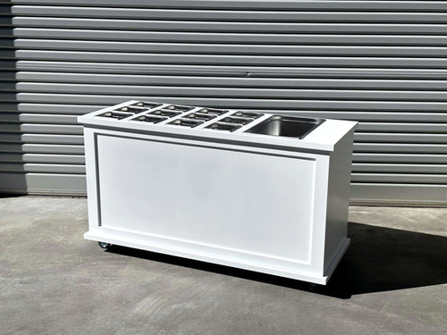 Mobile Foldable Charcuterie Cart with wheels - Bar cart - Vendor Cart ...