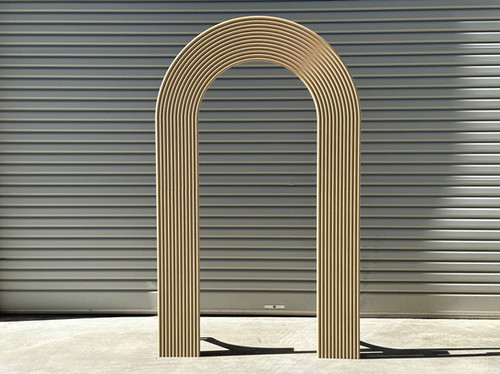 Ripple Hollow Arch Backdrop - Event Props -2D Hollow Arch | White Corner