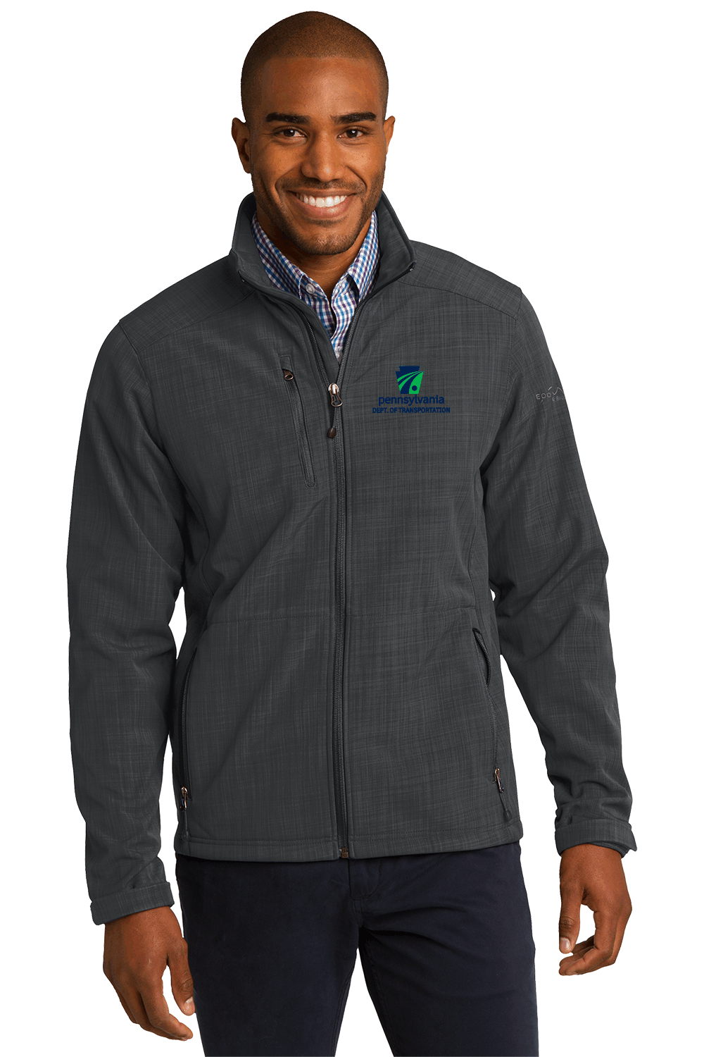 Eddie Bauer Shaded Crosshatch Soft Shell Jacket | PennDOT Proud