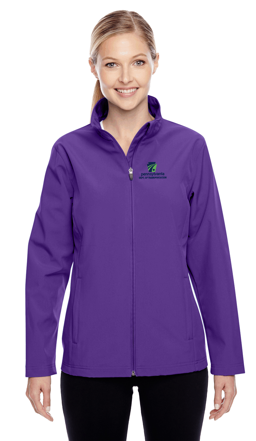 Ladies Full-Zip Waterproof Soft Shell Jacket | PennDOT Proud