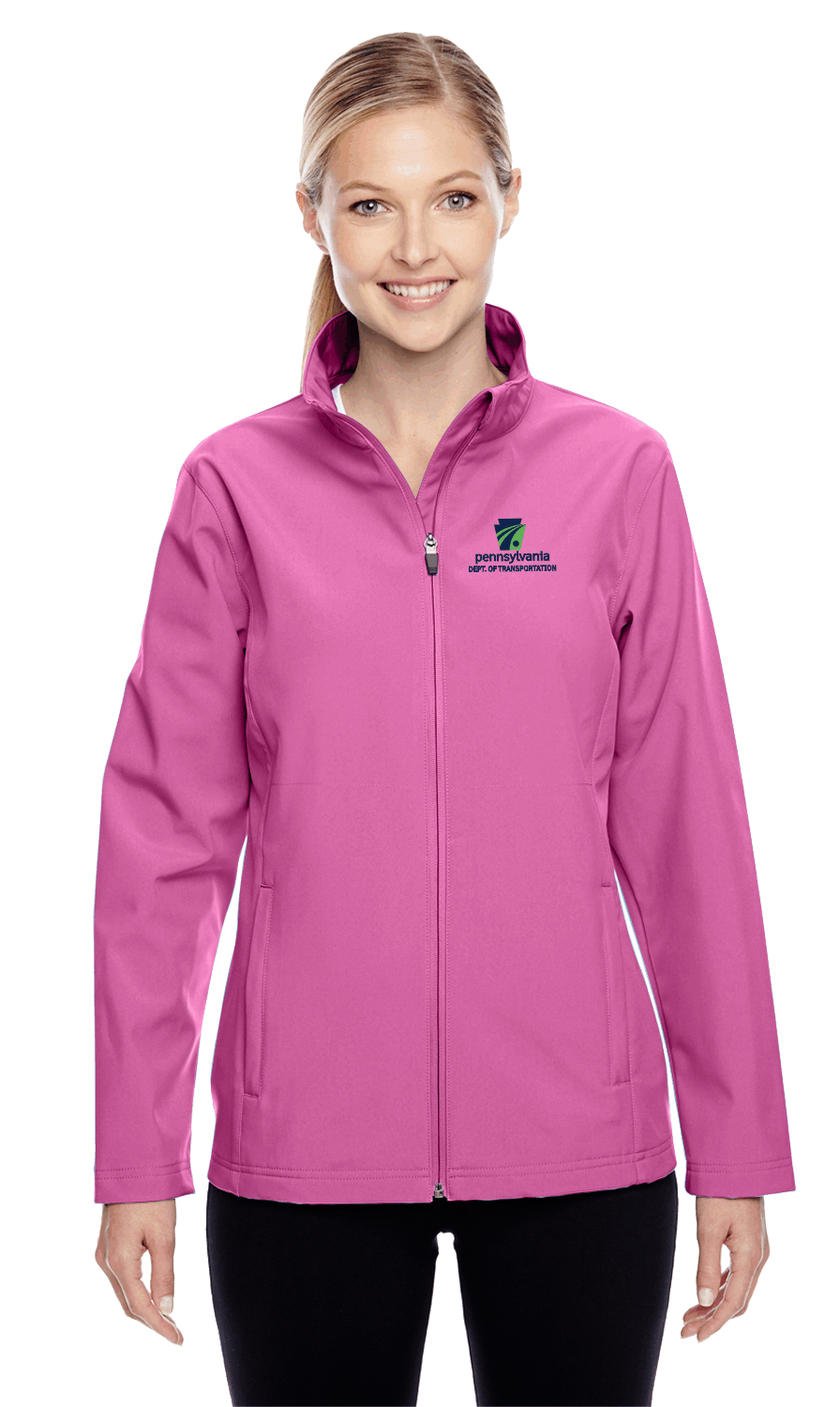 Ladies Full-Zip Waterproof Soft Shell Jacket | PennDOT Proud