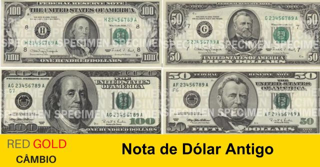 Nota de Dólar Antigo