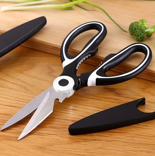 Utility Scissors with Sheath and Bottle Opener | Sharpens Best