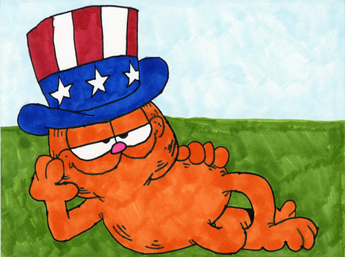"Uncle Sam Garfield" by Jack Moore | Project Onward