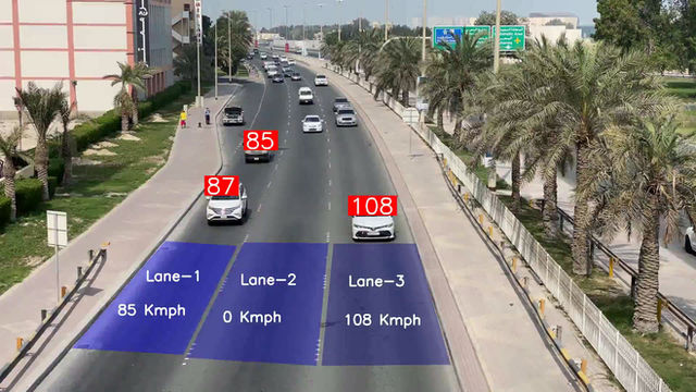 Getting spot speed for vehicle on a Differentiated lane speeds highways