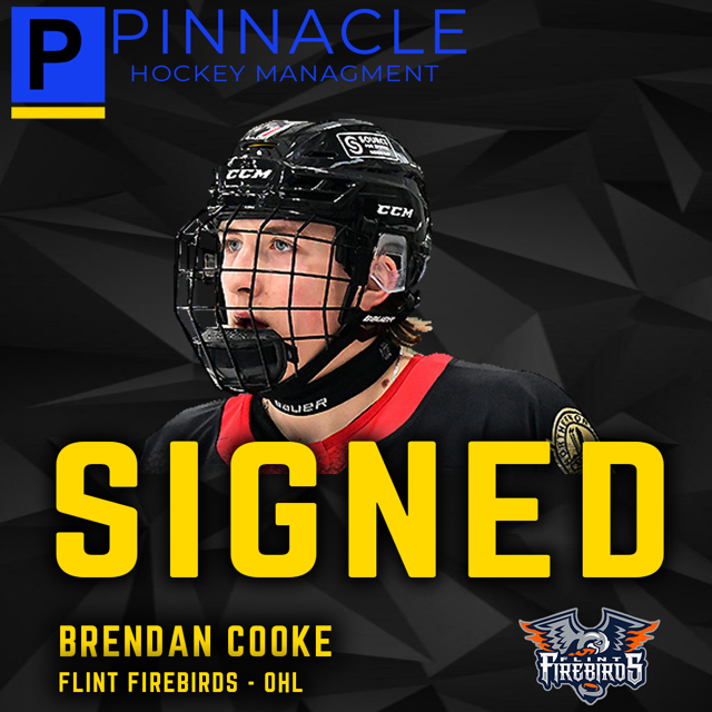 Brendan Cooke signs with the flint firebirds!