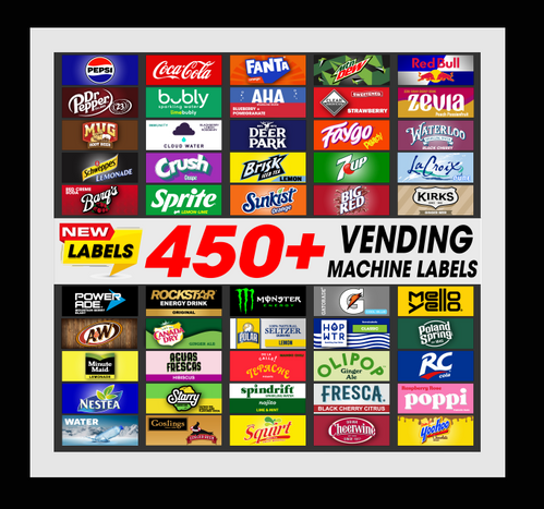 450+ Vending Machine Labels | Vending Solutions