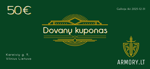 Dovanų kuponas 50€ Armory.LT | Armory.LT