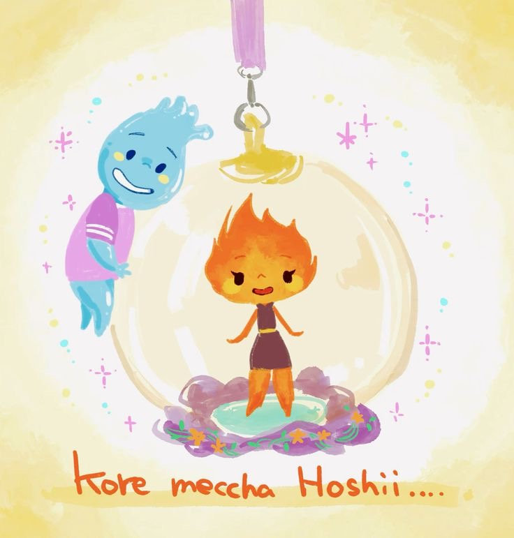 Elemental Sketchbook ornament (fanart style)
