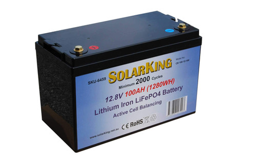 SolarKing 12v 100ah Lithium Battery | 12Volt Solar Systems