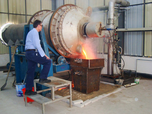 Rotary furnace for tin recovery from drosses | Monometer