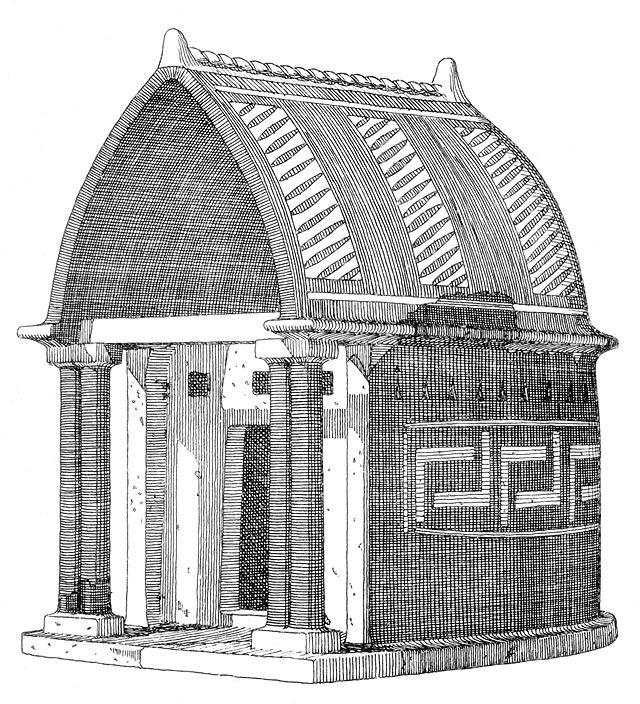 Los orígenes de la arquitectura griega: los primeros templos