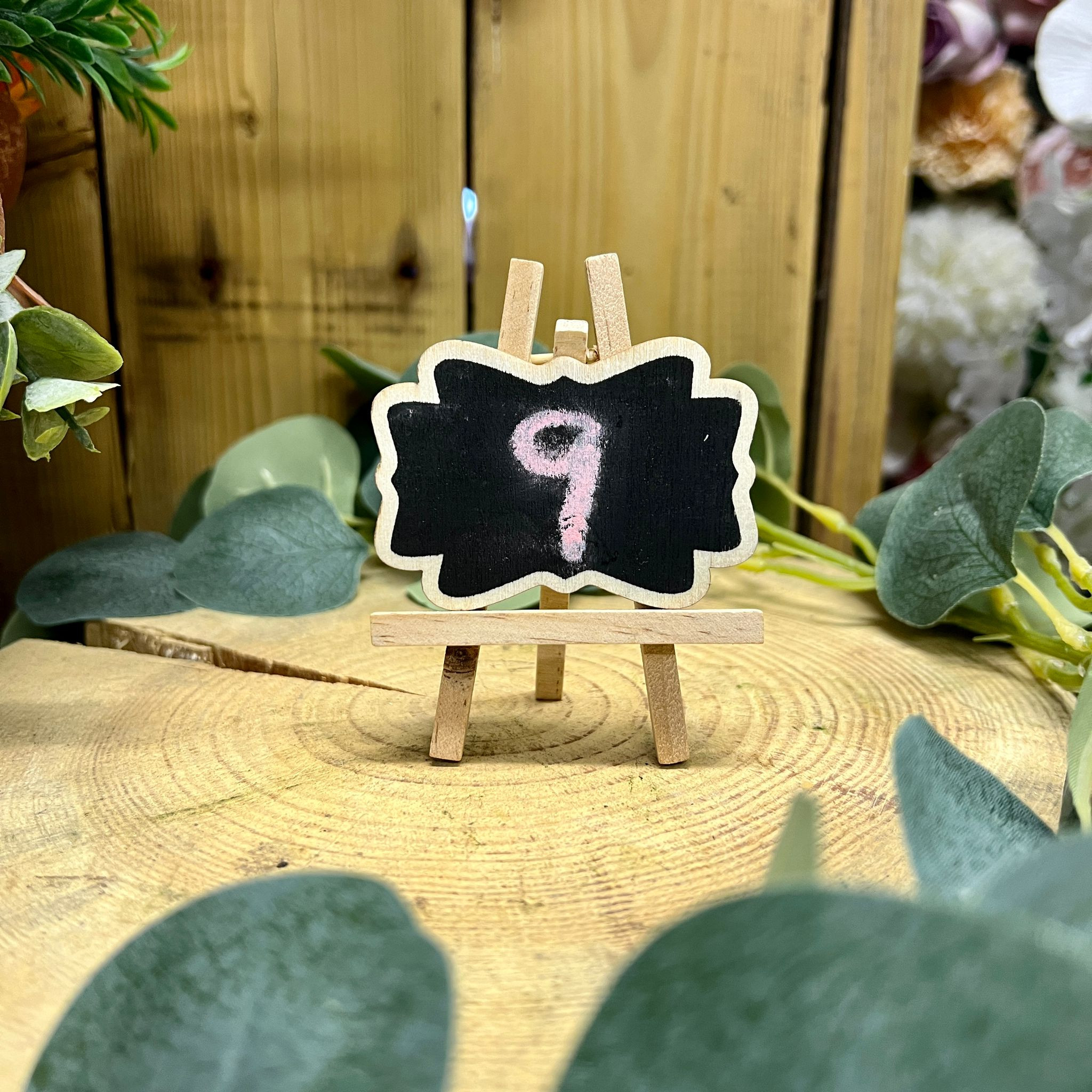 Mini Chalkboard Table Numbers