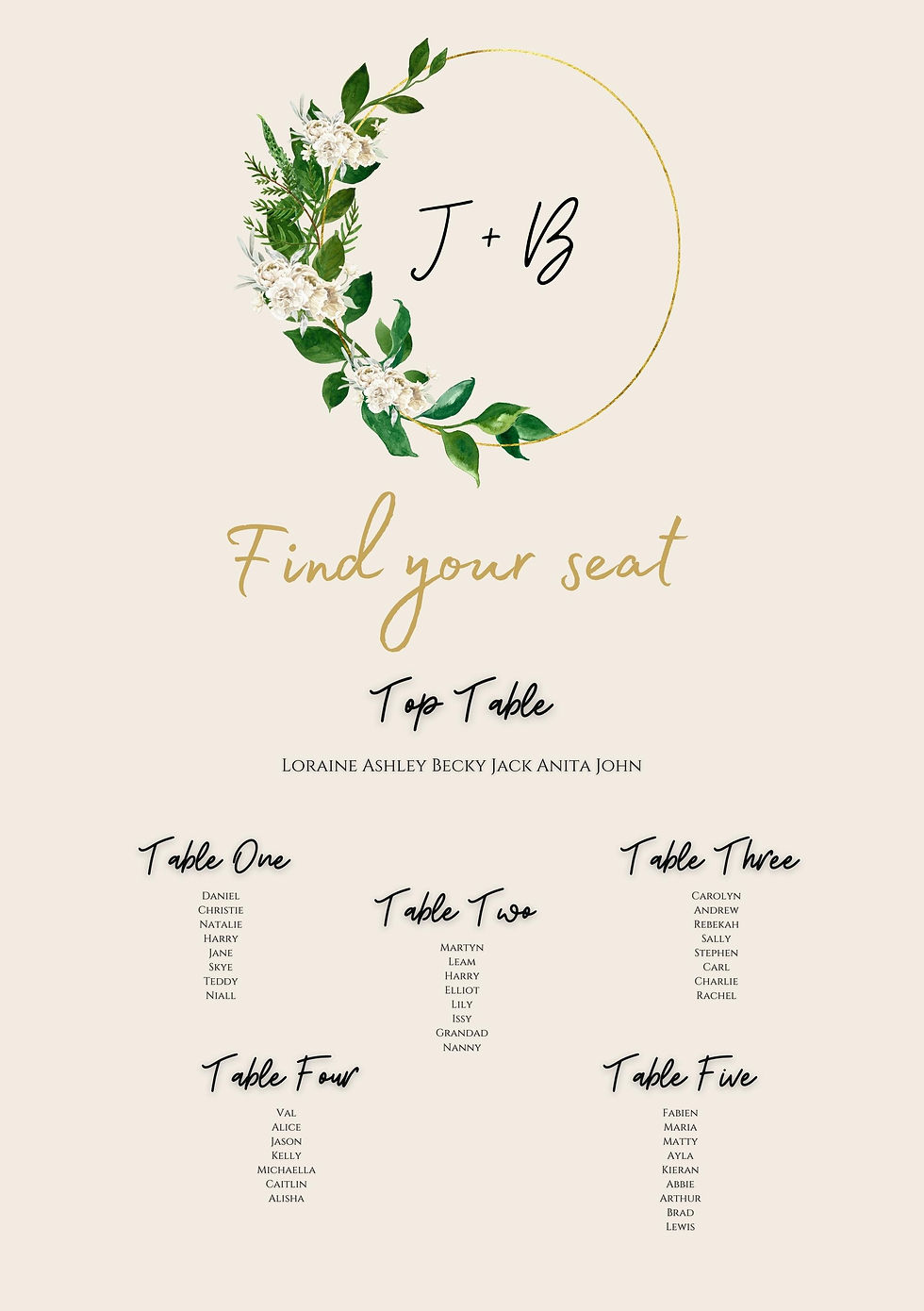 Table Plan Designs Templates | epiceventhire