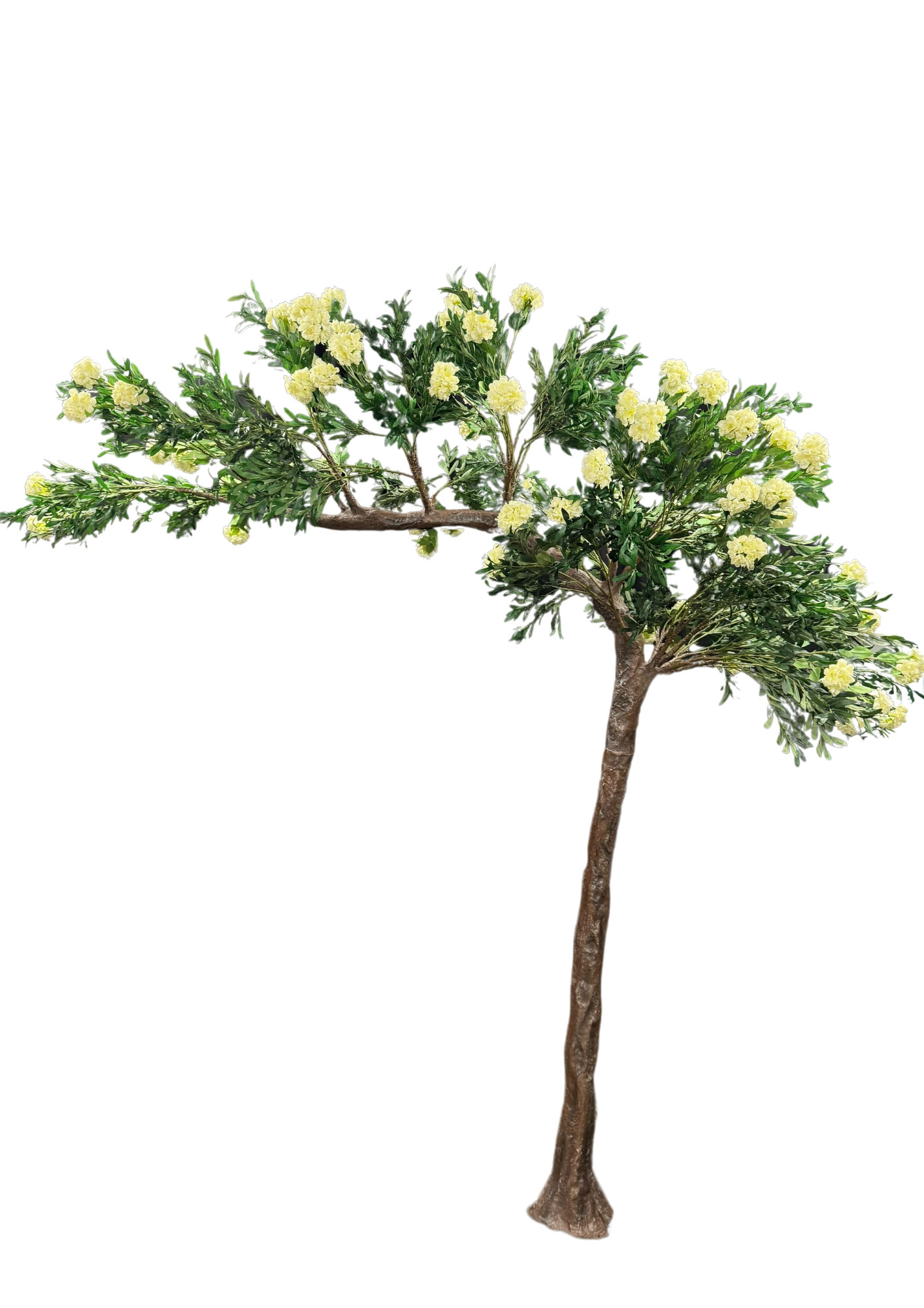 Ruscus & White Blossom Artificial Tall Canopy Tree (320cm) | Bring the ...