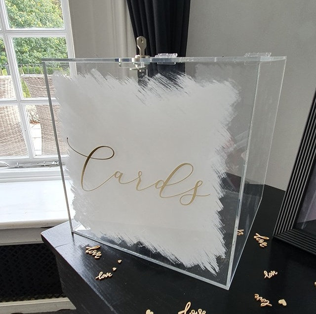 Clear Acrylic Post Box Cube