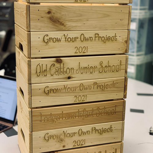 Branded Wooden Box Crate | epiceventhire