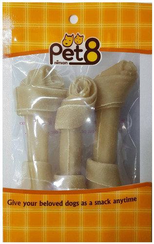 HS02 Bone Shape Rawhide 4.5" | medipet