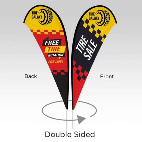 Teardrop Flags - Double Side | Revv Flags