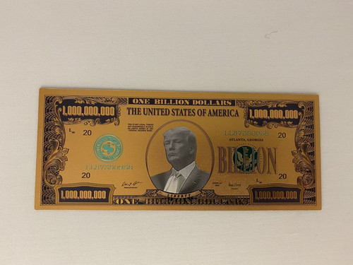Donald Trump $1 Billion Gold Commemorative Note (In Protective Case ...
