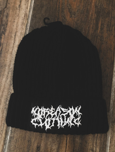 Represent Black Chunky Knit Beanie | noreasonclothing 🌙