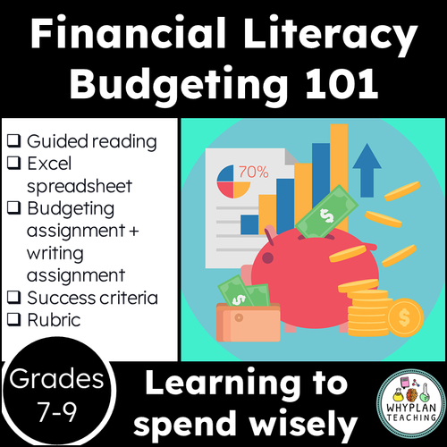Middle School Ontario Financial Literacy | Budgeting | Reading ...