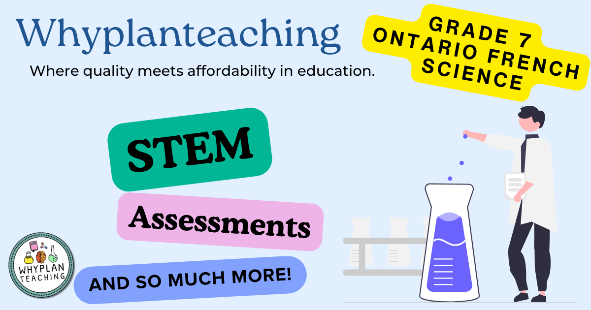 Grade 7 Ontario French science | Whyplanteaching