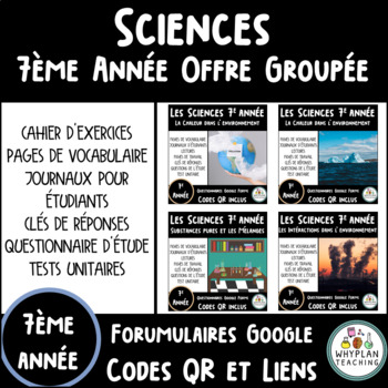 Grade 7 French Ontario Science Unit Bundle | En Français | Whyplanteaching