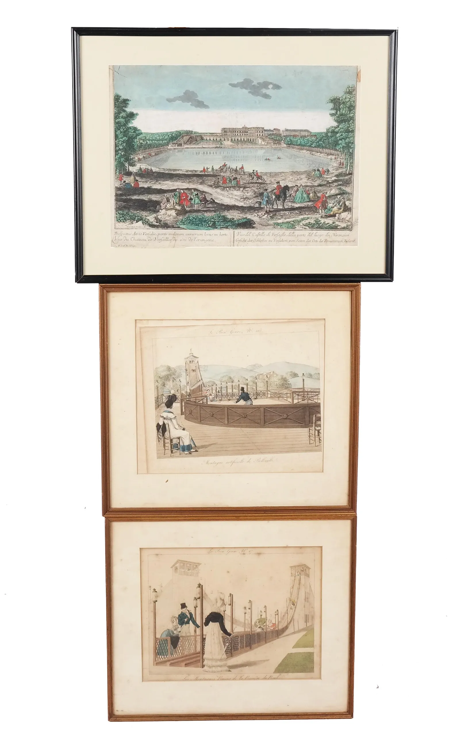 Three French Hand Colored Prints | Koch Antiques