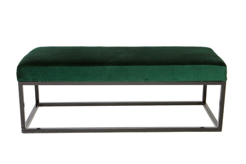 Decor & Furniture hire Green Rectangle Ottoman Bench | The Trove