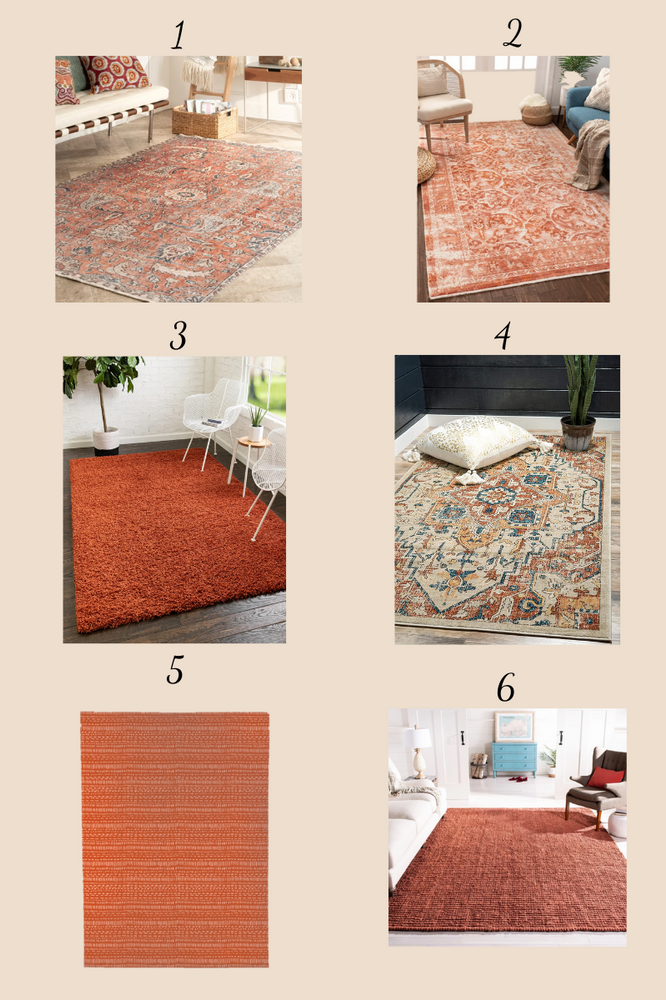 Rust & Terracotta Boho Rug Roundup