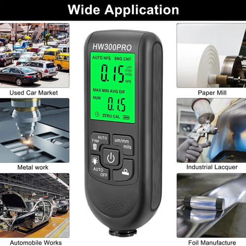 מד עובי צבע לגילוי תיקוני פחחות וצבע HW-300PRO | safe-ebuy