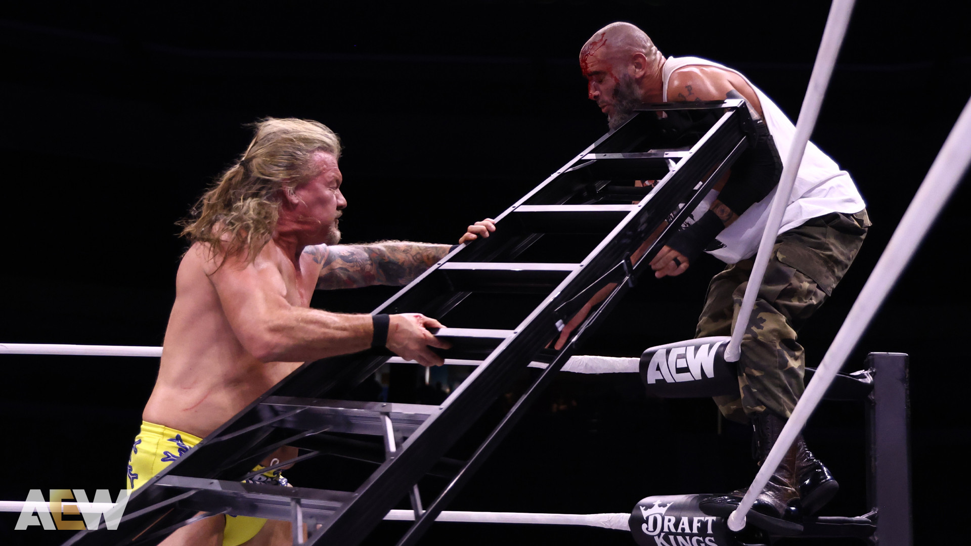 Chris Jericho y Mark Briscoe narraron su historia en AEW con escaleras
