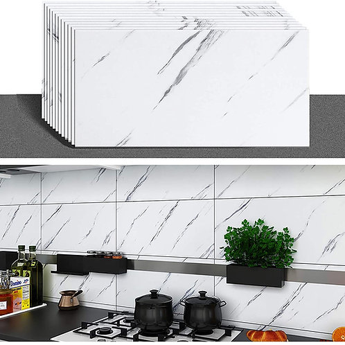 Waterproof Vinyl Tiles Sticker Marble Granite Floor Wall Sticker 24x12 ...